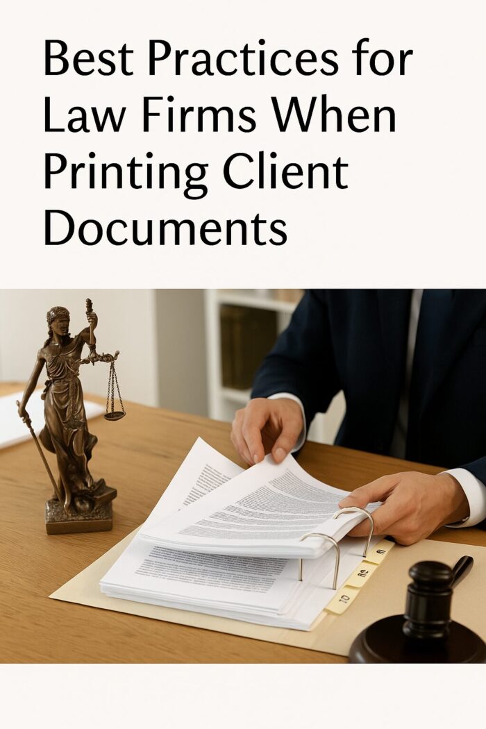 Law Firm Printing Tips for Client Docs | APrint Printing Hub